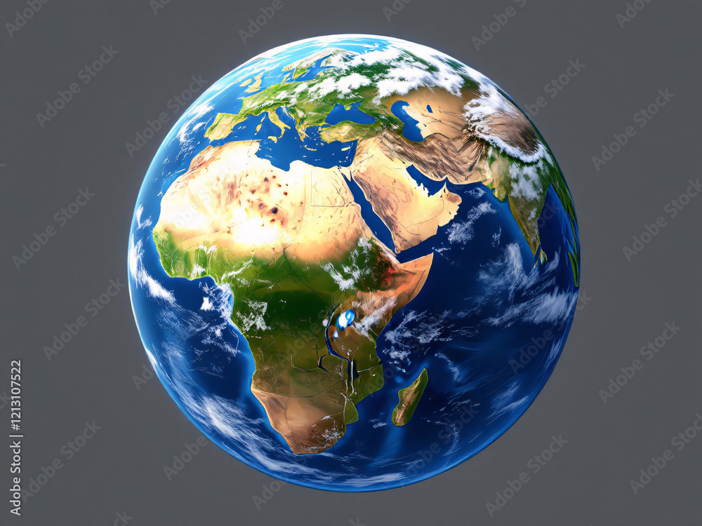 Globe, Earth, Africa, Europe, Asia, oceans, blue, space, planet ...