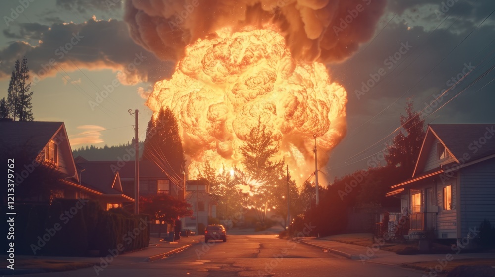 Gas Explosion: A deadly underground gas explosion in a densely ...