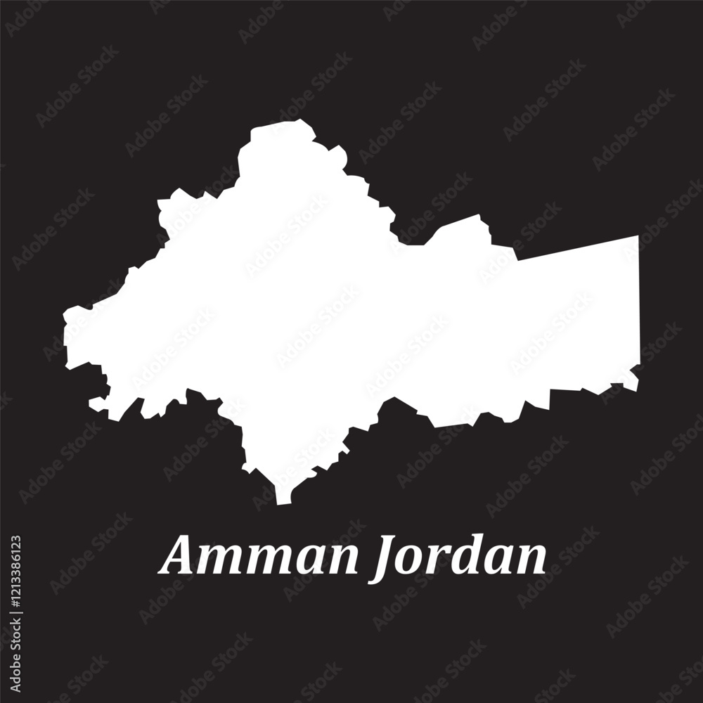 map of amman capital of jordan design Stock Vector | Adobe Stock