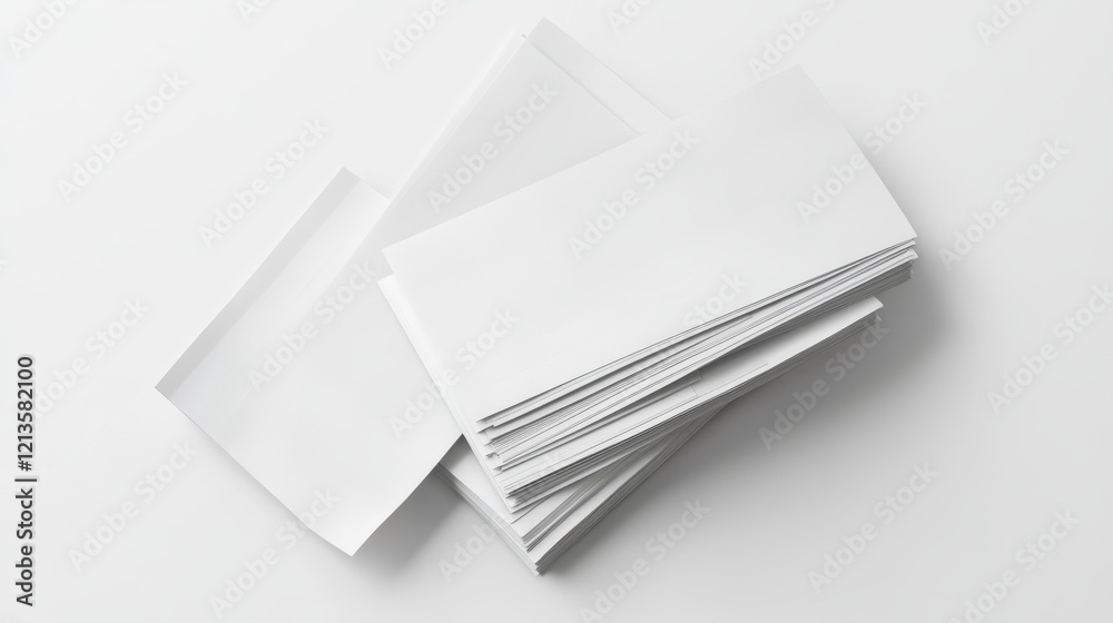 Paper bill mockups set isolated on transparent background. Vector ...