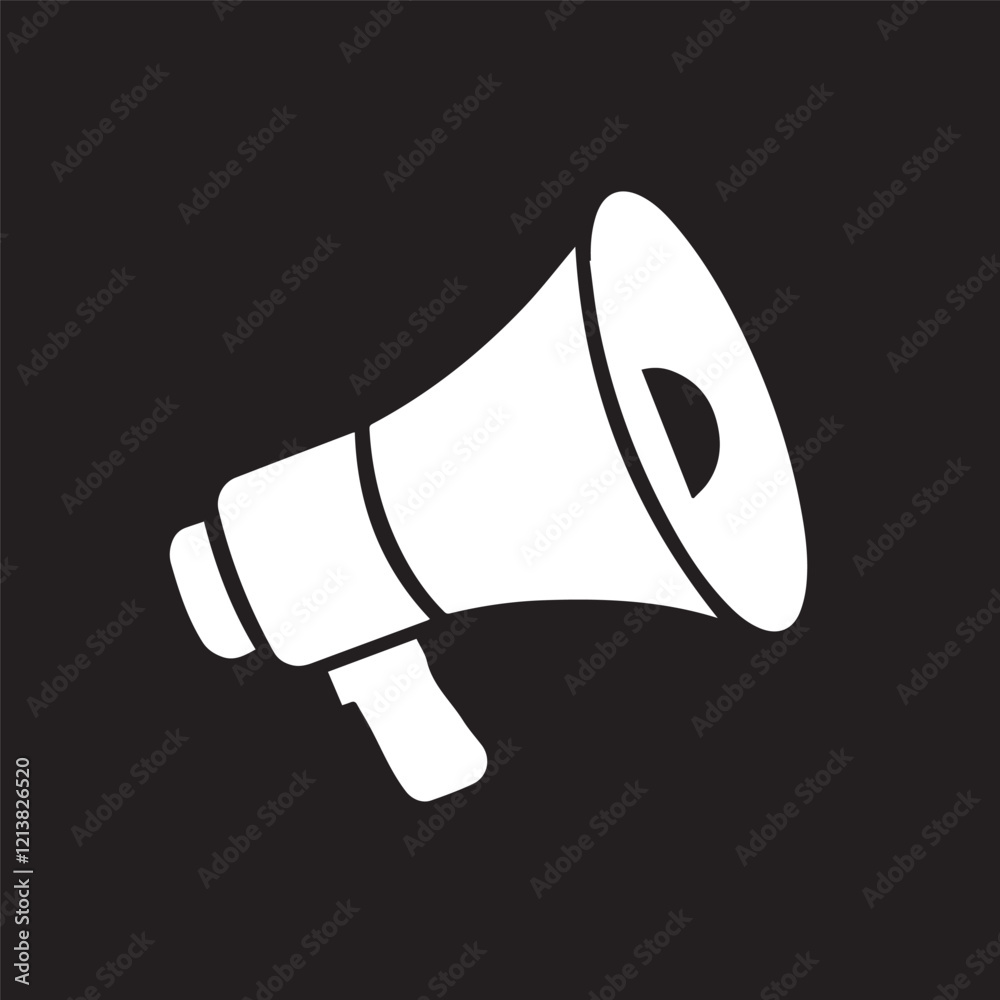 Minimalist Megaphone Icon for Marketing and Announcements - Perfect for ...