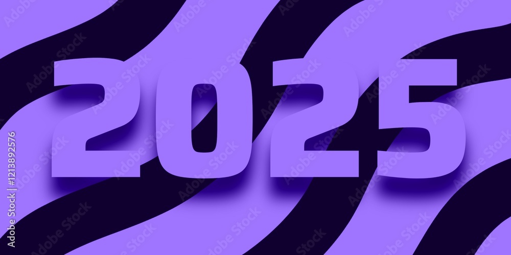 Purple background with 2025, 2025, 2025 year, 2025 numbers, 2025, font ...