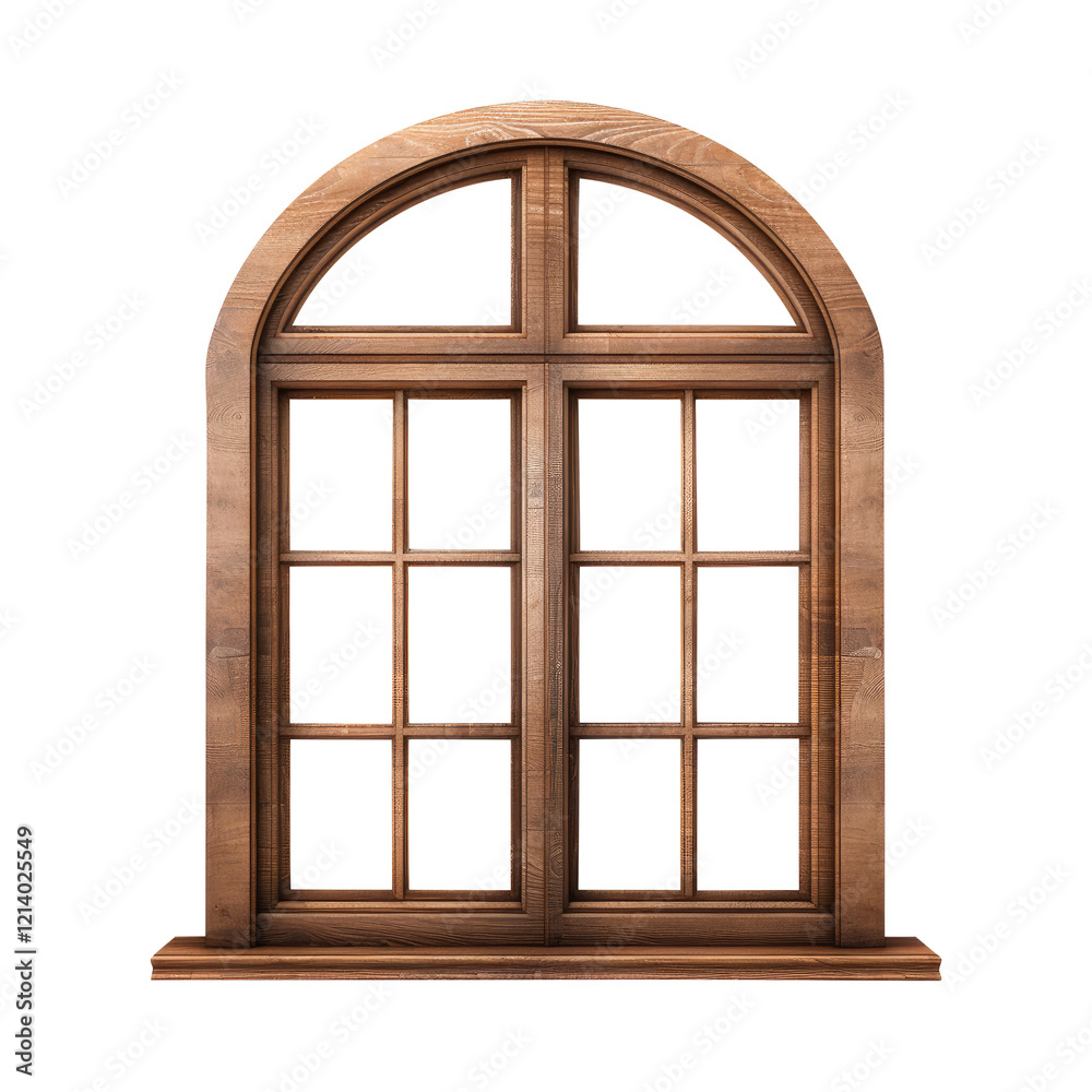 Wooden window frame isolated on transparent background Remove, pen tool ...
