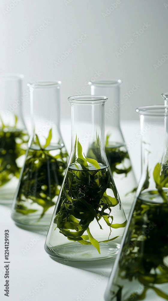 Seaweed Extract in Laboratory Flasks for Skincare and Cosmetic ...