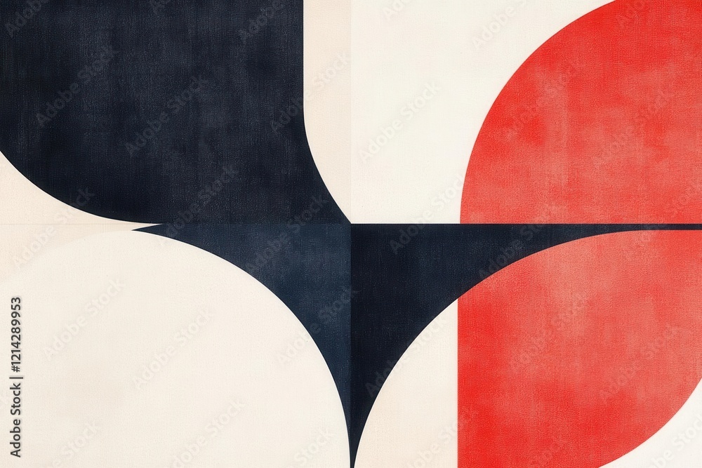 minimalist geometric border design with interlocking shapes in navy ...