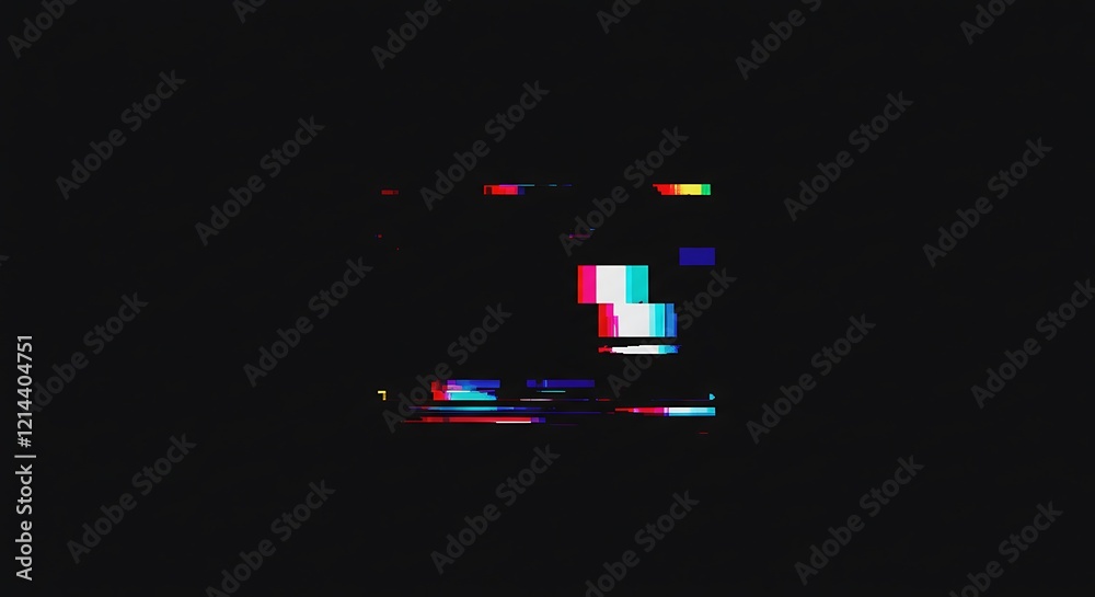 Vintage switch on, turn off television. Analog Static Noise texture ...