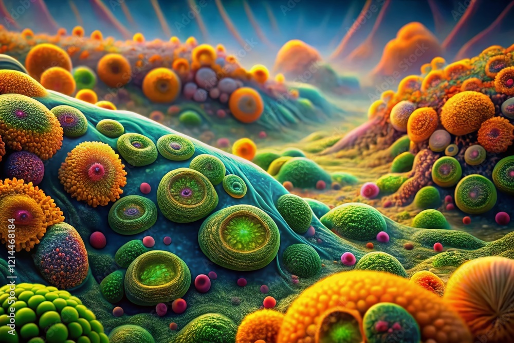 Microscopic Hydra Polyp Cross-Section: Detailed Anatomy of Cnidarian ...