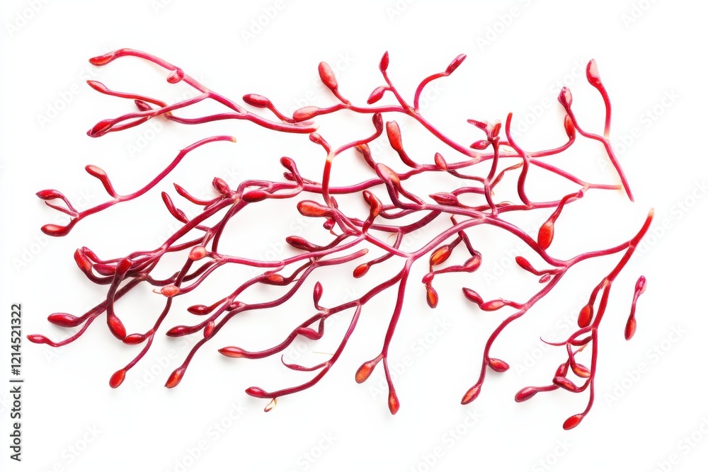 Ultra-realistic UHD photo of kidney bean microgreens, isolated on white ...