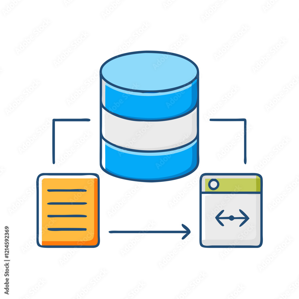 sql icon, sql vector illustration-simple illustration of sql, perfect ...