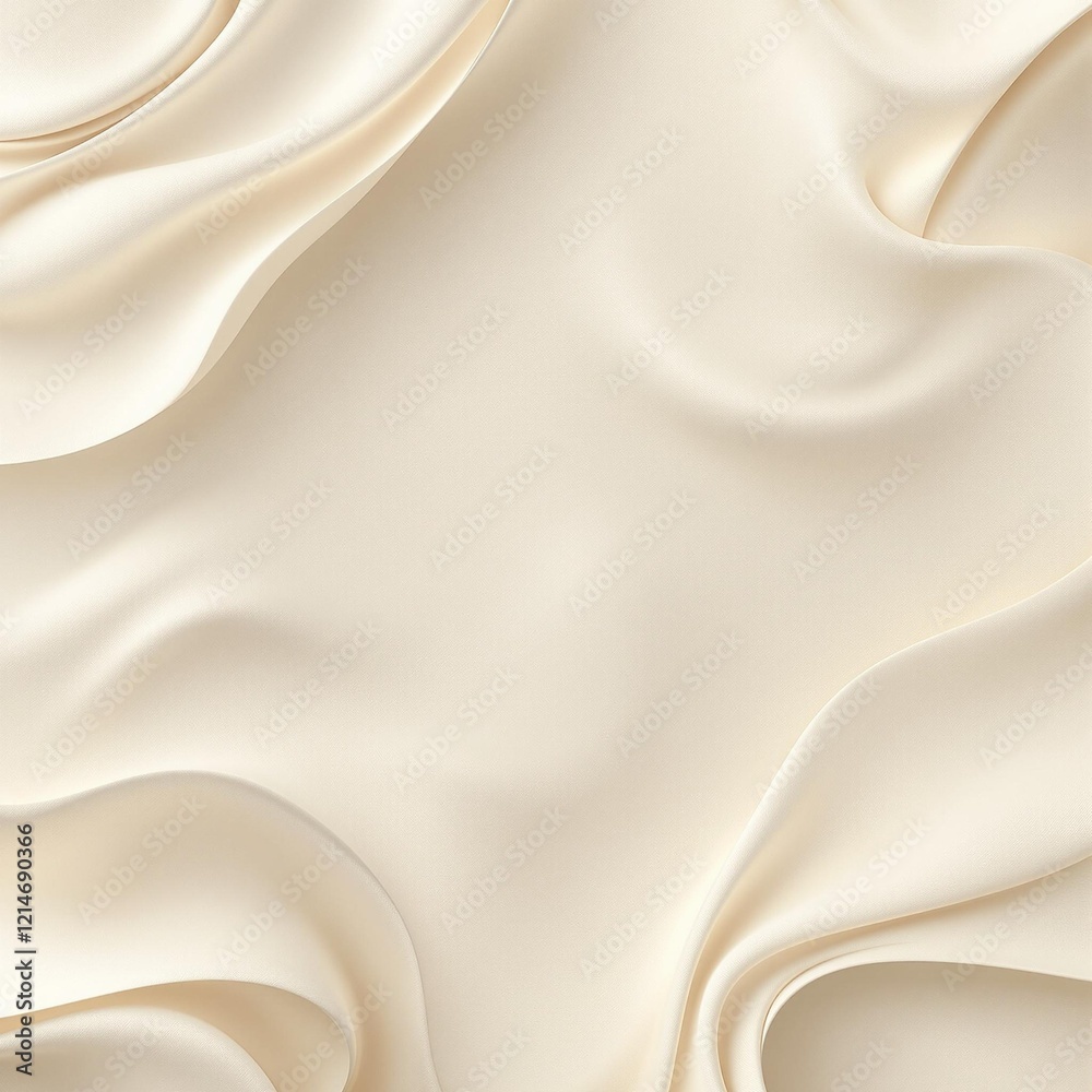 Soft ivory paper background with flowing curves and a smooth, matte ...