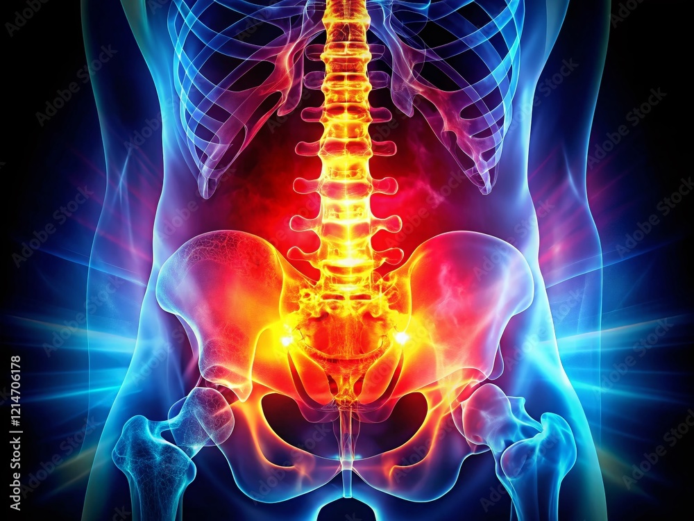 Surreal X-Ray: Lumbo-Sacral Spine & Pelvis – Aseptic Necrosis, Normal ...