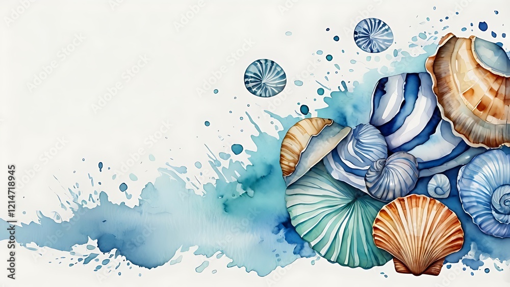 background watercolor style, semi realistic, highly detailed and ...