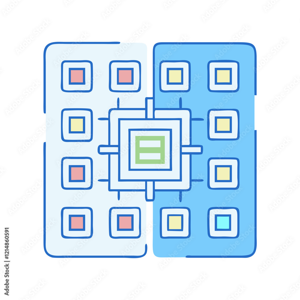 qr code icon, qr code vector illustration-simple illustration of qr ...
