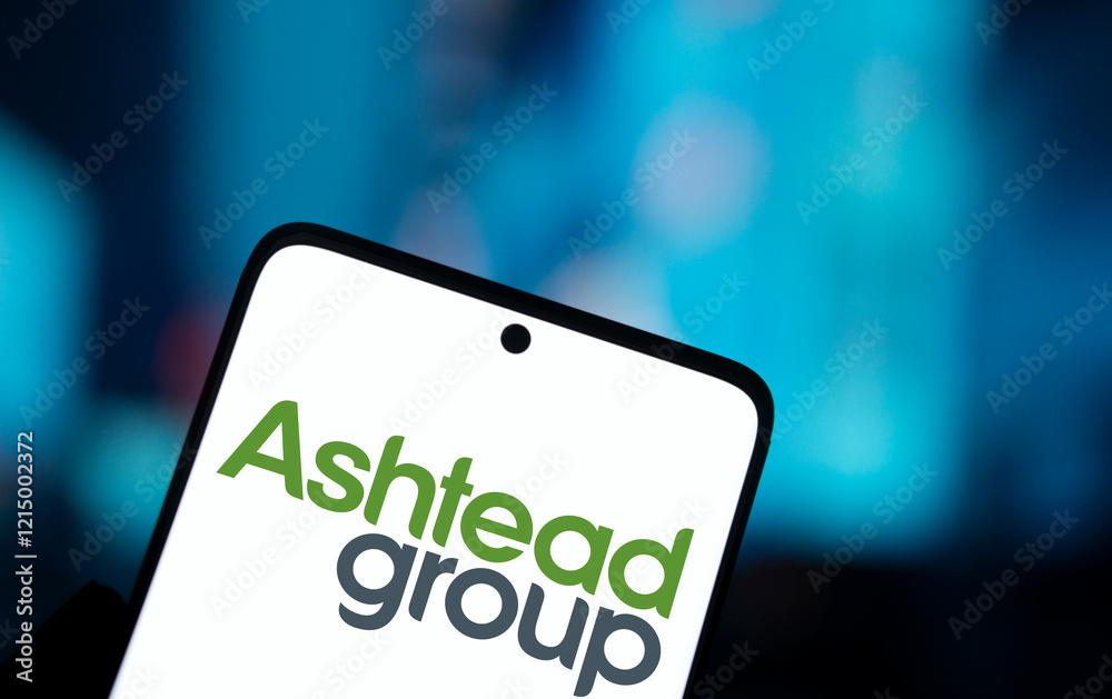 Dhaka, Bangladesh- 1 Dec 2024: Ashtead group logo is displated on ...