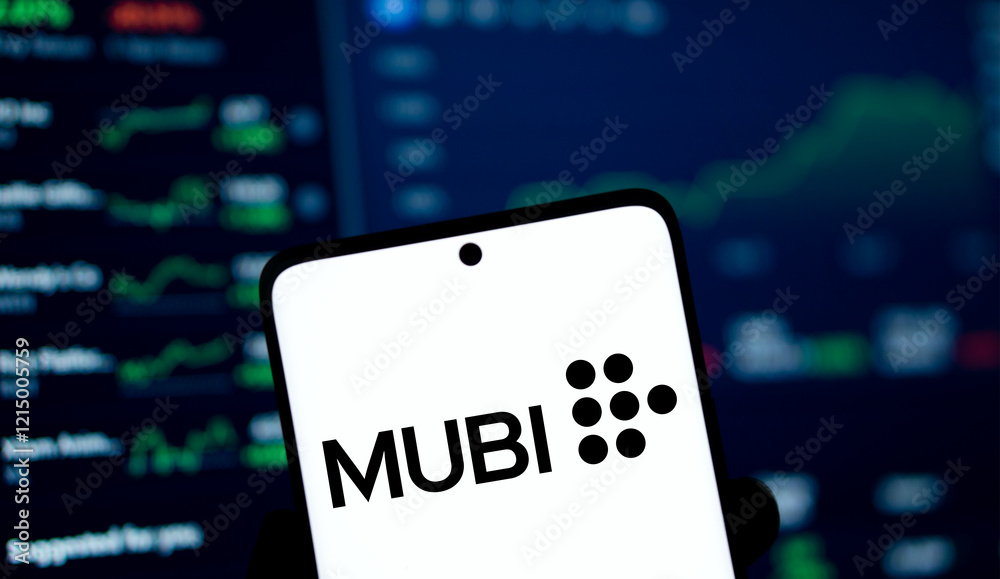 Dhaka, Bangladesh- 4 Jan 2025: MUBI logo is displayed on smartphone ...