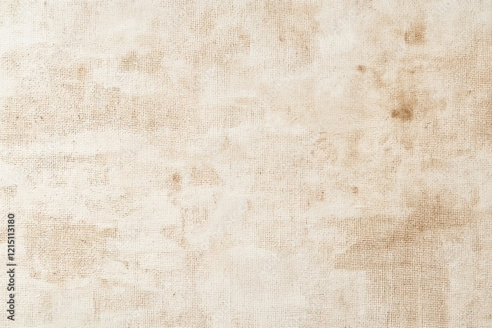 Closeup view of aged canvas texture. Old book cover shows stained ...