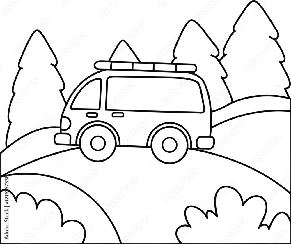 First Responder Vehicles Coloring Sheets, Vibrant Fire Engines and ...