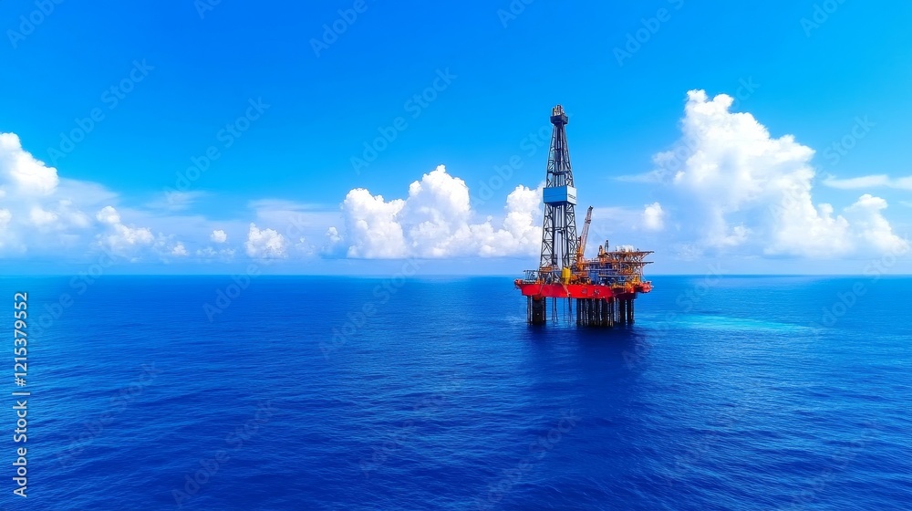 Стоковая иллюстрация «Innovative Offshore Drilling Platform - Offshore ...