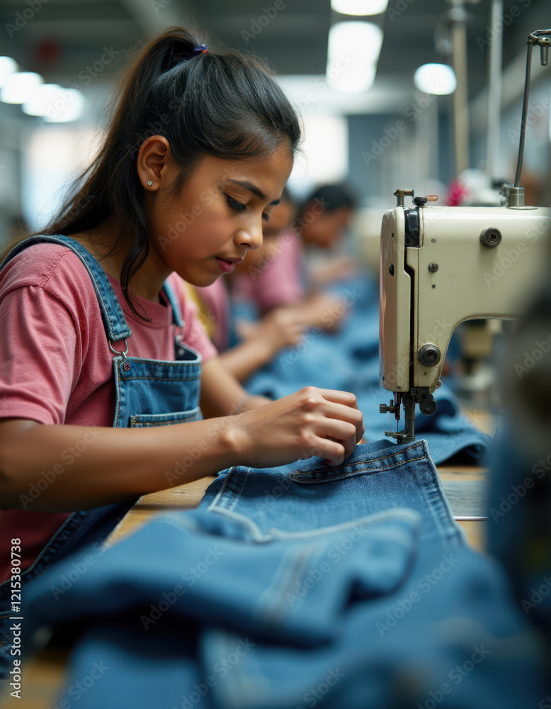 child labor in a textile factory in Bangladesh, NGO charity volunteers ...