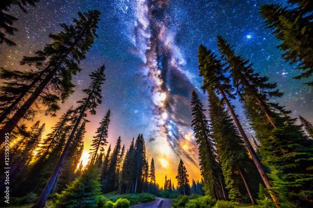 Olympic National Park Night Sky Astrophotography: Milky Way over ...