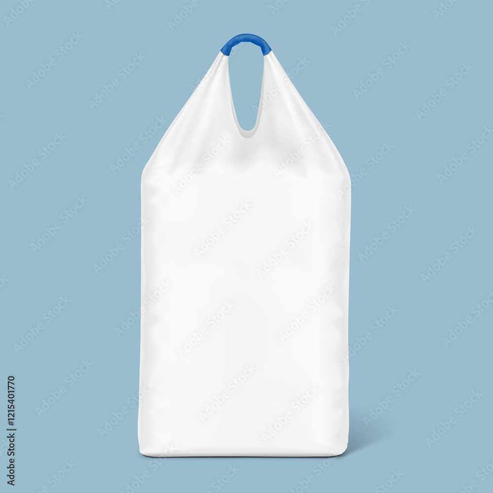 Flexible one loop big bag mockup. High realistic. Vector illustration ...