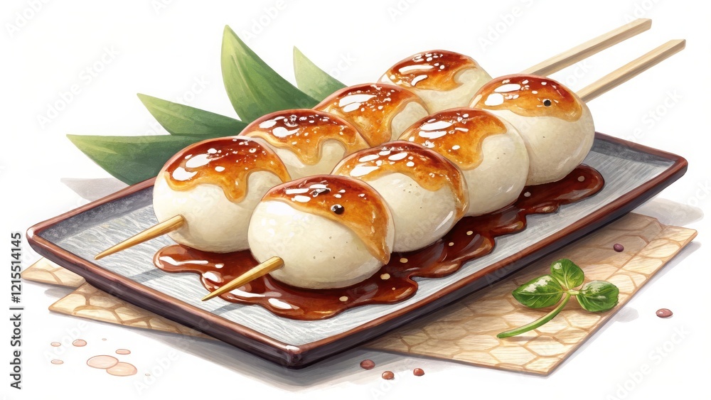 Savoring mitarashi dango a delicious experience of sweet soy glazed ...