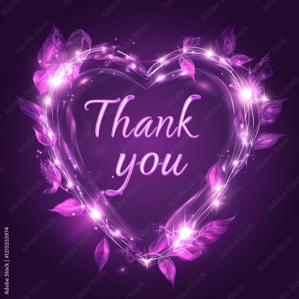 Thank You forms the heart of a warm and heartfelt message, embodying ...