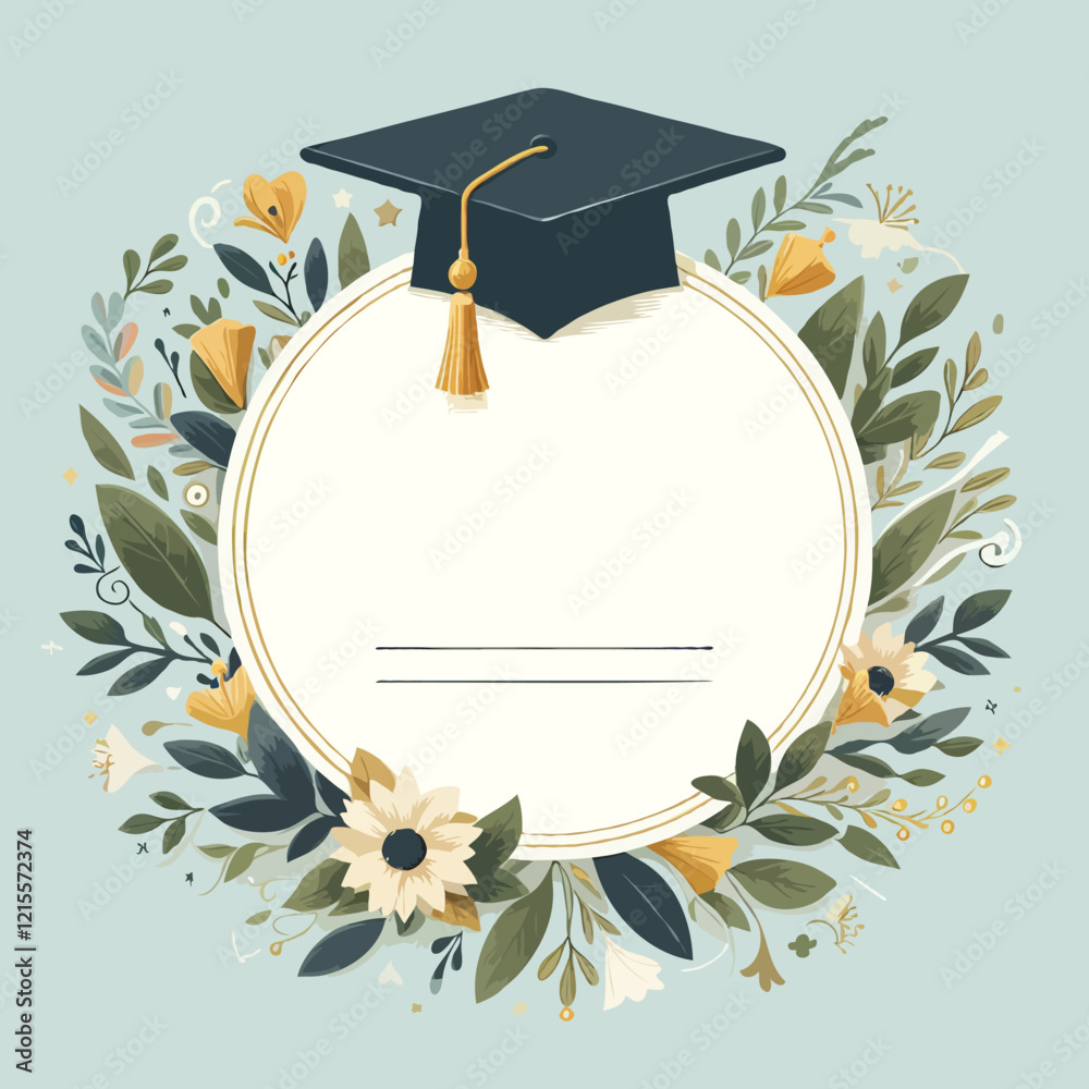 graduate with diploma, certificate of completion template vector ...