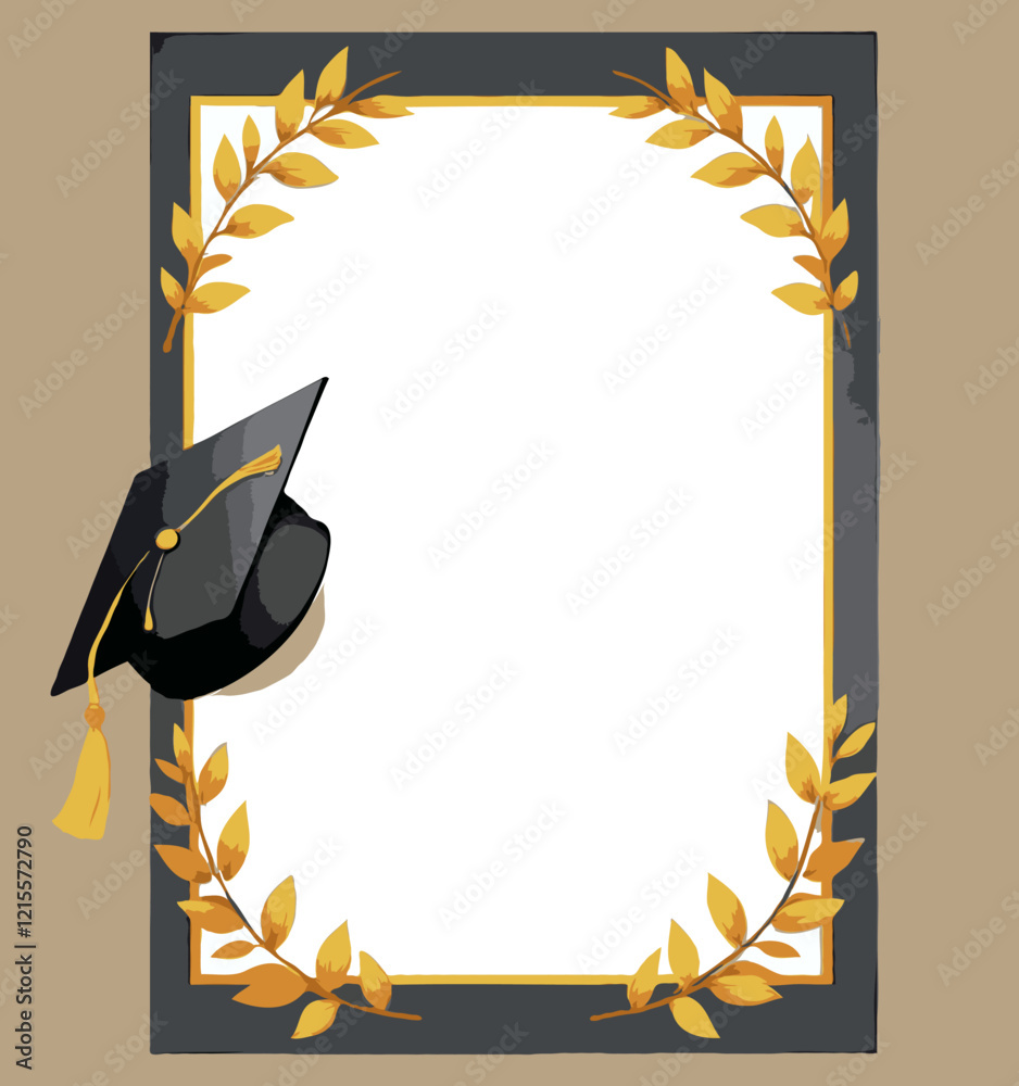 graduate with diploma, certificate of completion template vector ...