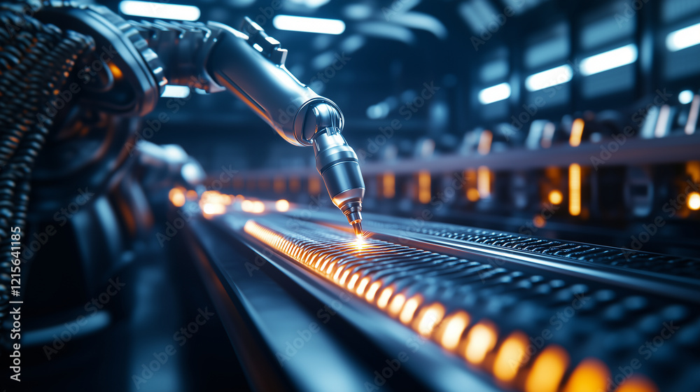 Automated Welding Process with Robotic Arm: A futuristic factory ...