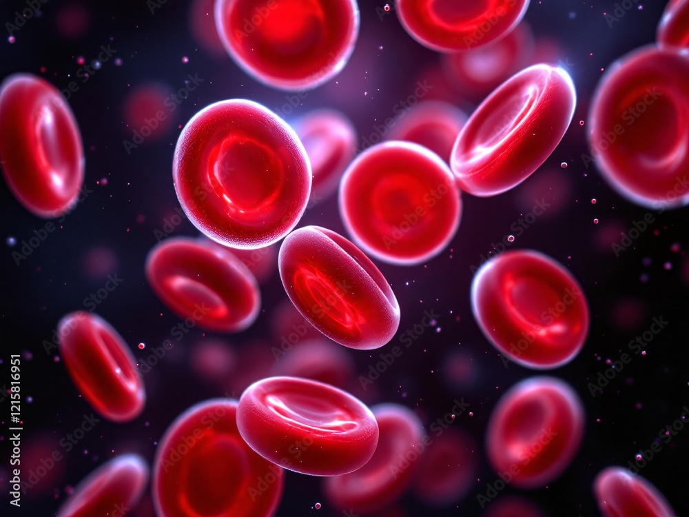 Blood, cells, red, erythrocytes, medical, health, biology, science ...