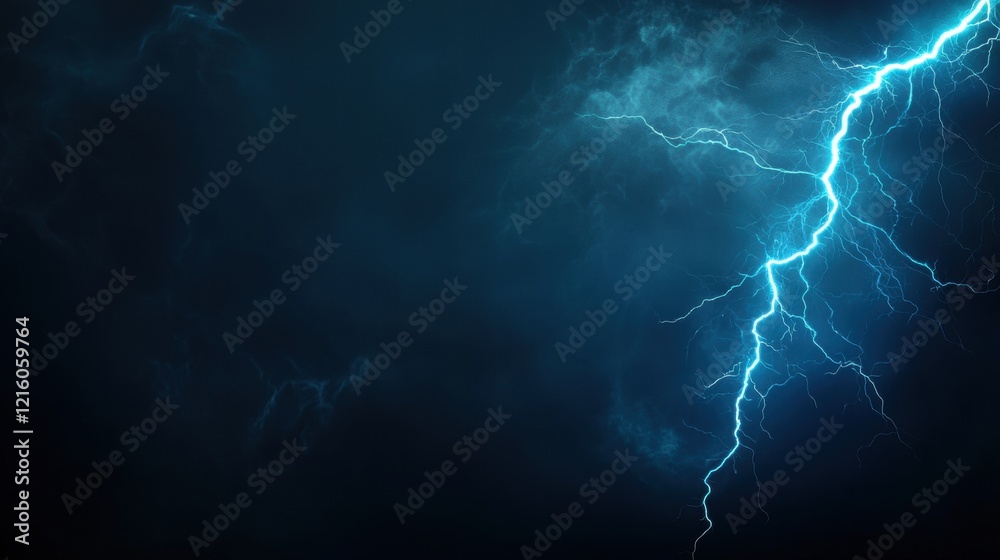 Digital Lightning Strike Digital lightning bolts striking a target in a ...
