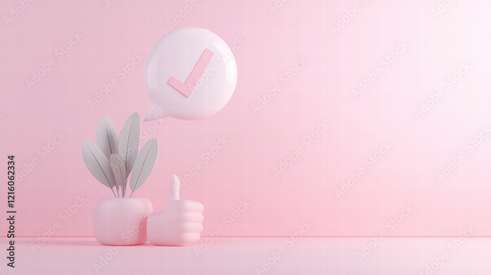 Chat Bubble with a Check Mark A speech bubble with a check mark and a ...