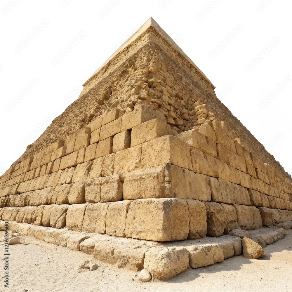 Pyramid Corner Low Angle, Stone Blocks, Ancient Egypt, Architectural ...