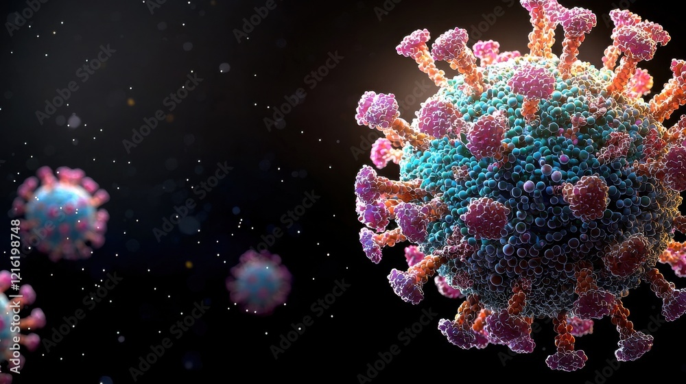 Visualizing hmpv virus structure concept design with standardized ...