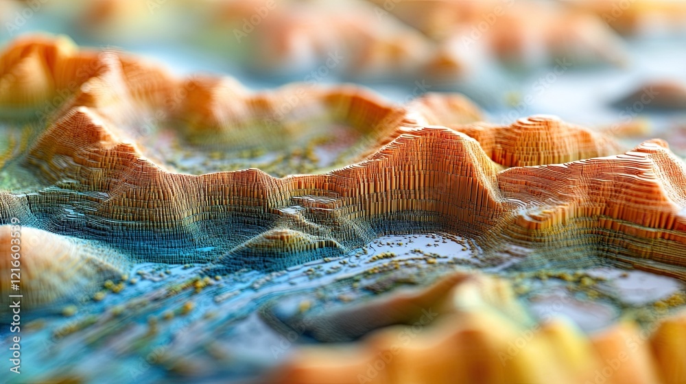 GIS geodata mapping concept showcasing terrain models, spatial data ...