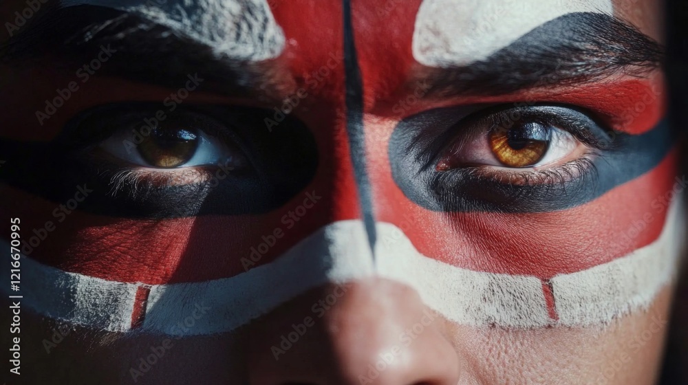 Native American Portrait. Traditional Indigenous Indian banner design ...