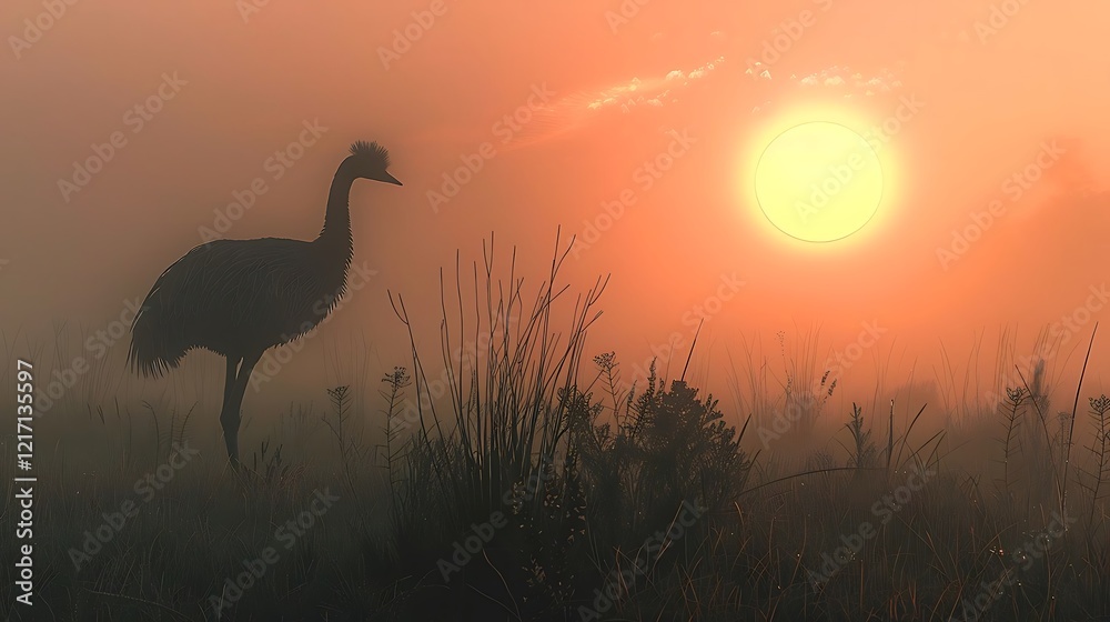 Foto de Stock Haast's Eagle, extinct around 600 years ago, was the ...