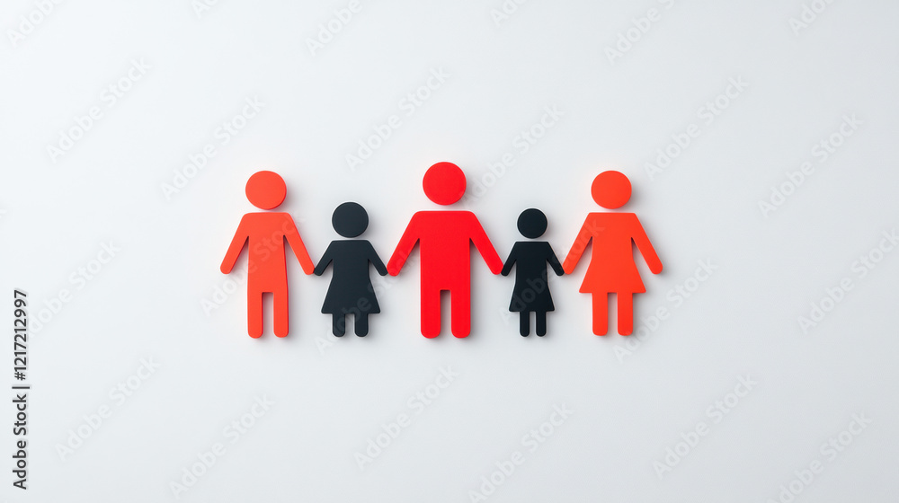 Hierarchy, The image depicts a high-fidelity visualization of family ...