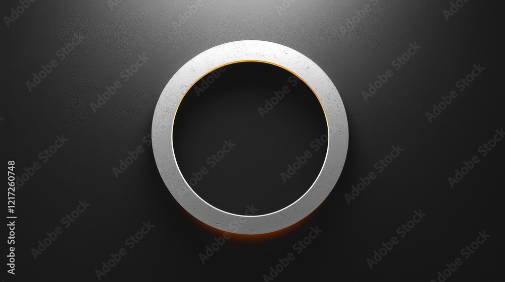 A realistic round overlay shadow strip on a transparent background ...