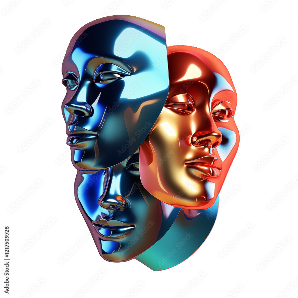 Theater masks on transparent png background Stock Illustration | Adobe ...