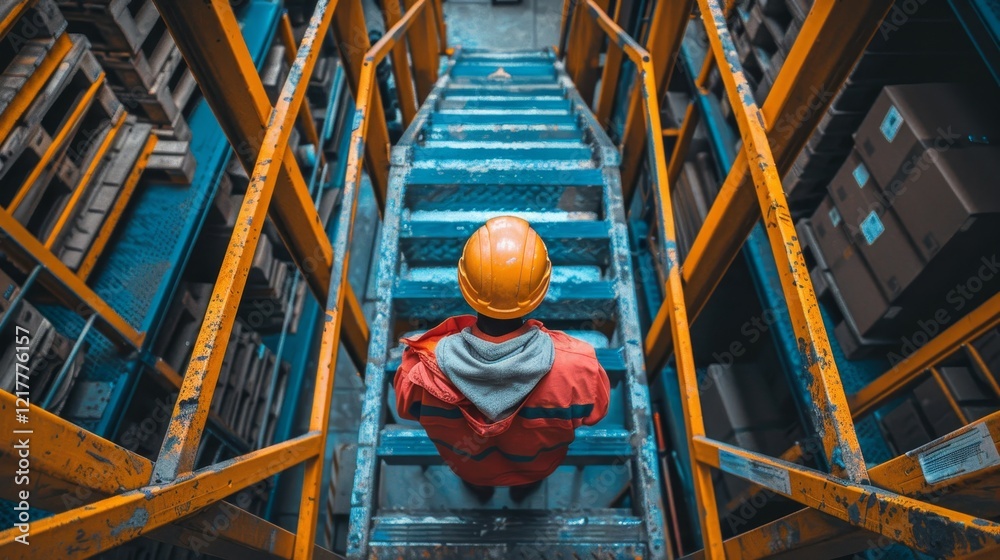 Employee using safety gear while working at heights a focus on ...