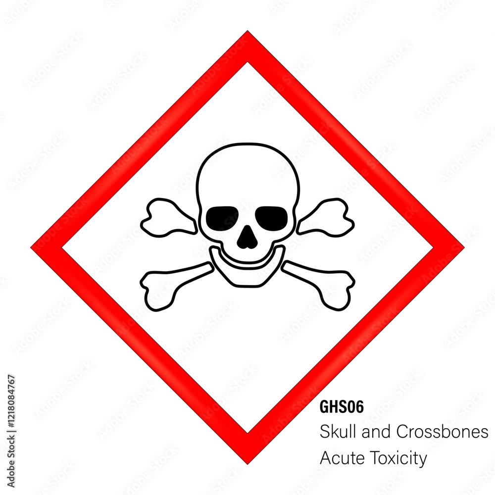 Stock-Vektorgrafik „Toxic warning sign. Globally harmonized system ...