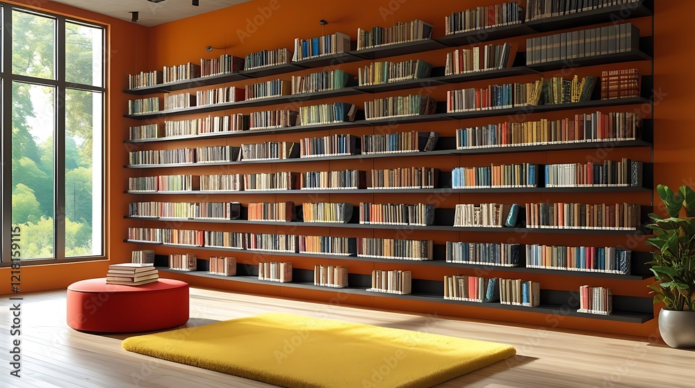 Modern Library Design Ideas for Cozy Reading Spaces Vibrant Book ...