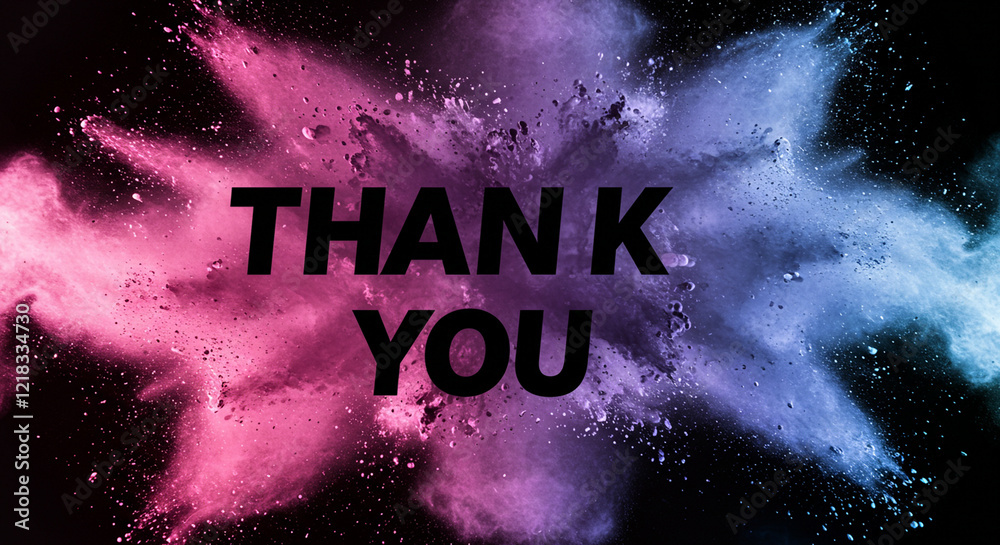 A dynamic and colorful representation of gratitude, showcasing a ...