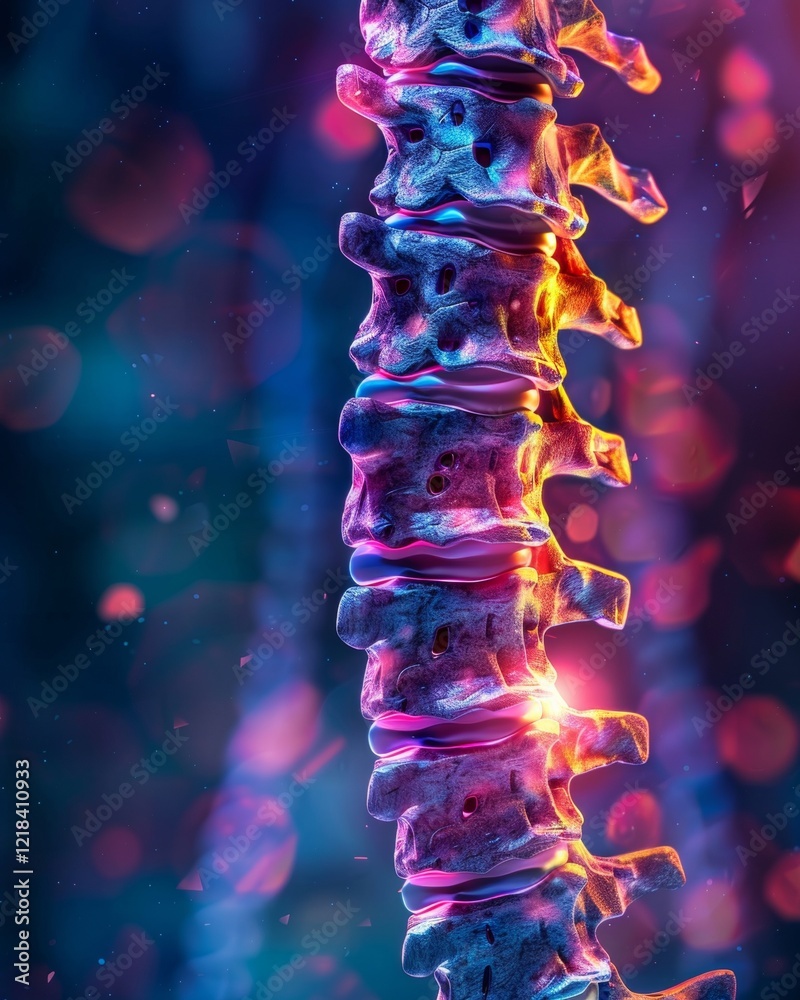 Foto de Stock 3d illustration of lumbar intervertebral disc herniation ...