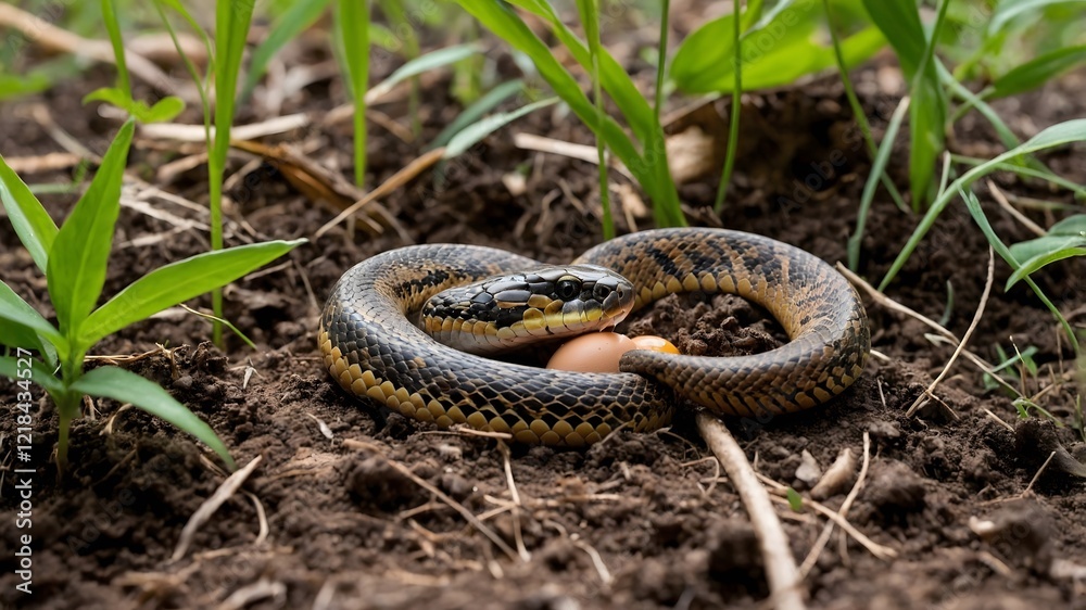 Viper Depicted in Traditional European Folklore Intertwined with Myths ...