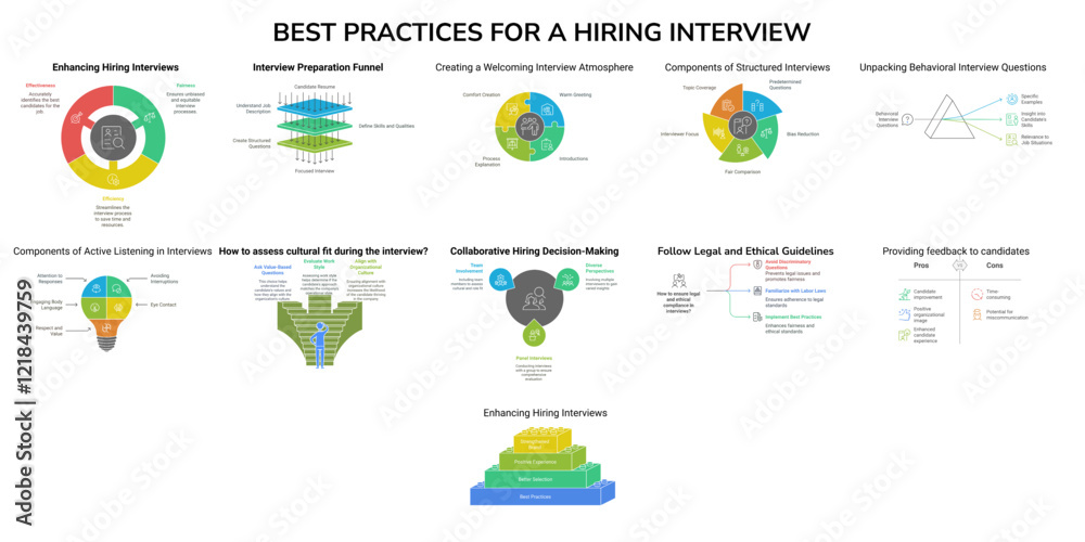 Comprehensive Interview Process Infographic | Best Practices, Tips, and ...