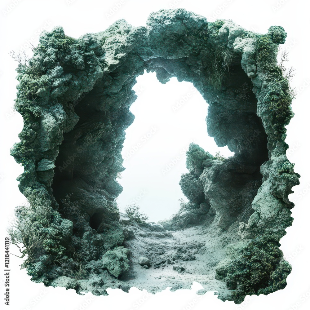 Exploring the HeartSphere Underwater Cavern Jagged Rock Shapes and ...