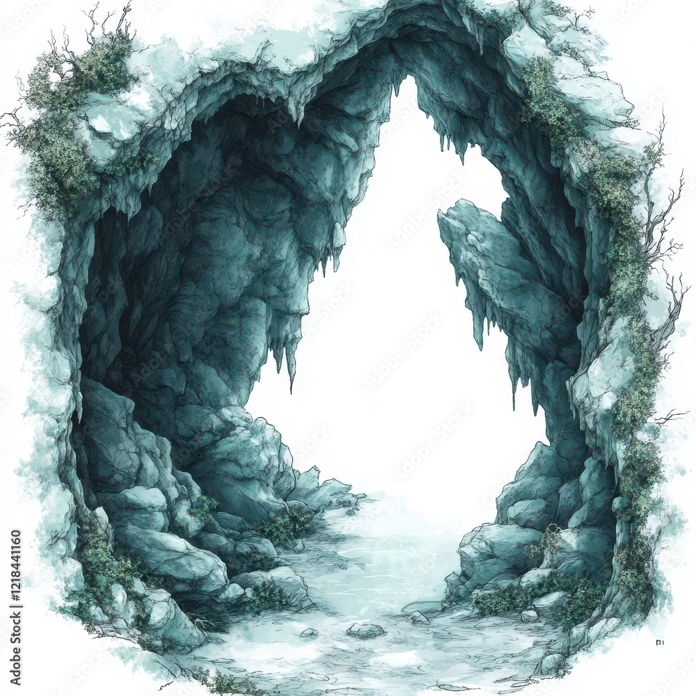 Exploring the Enigmatic Heartsphere Underwater Cavern Jagged Rocks and ...